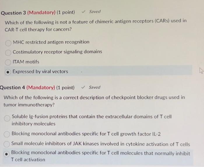 Solved Which of the following statements about adaptive | Chegg.com