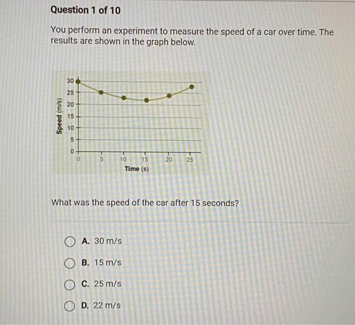 Solved You perform an experiment to measure the speed of a | Chegg.com