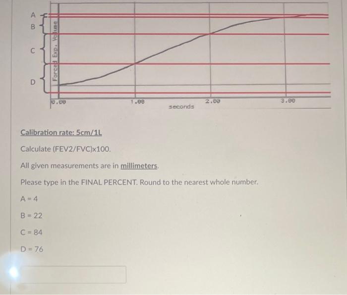 Calibration rate: \\( 5 \\mathrm{~cm} / 1 | Chegg.com