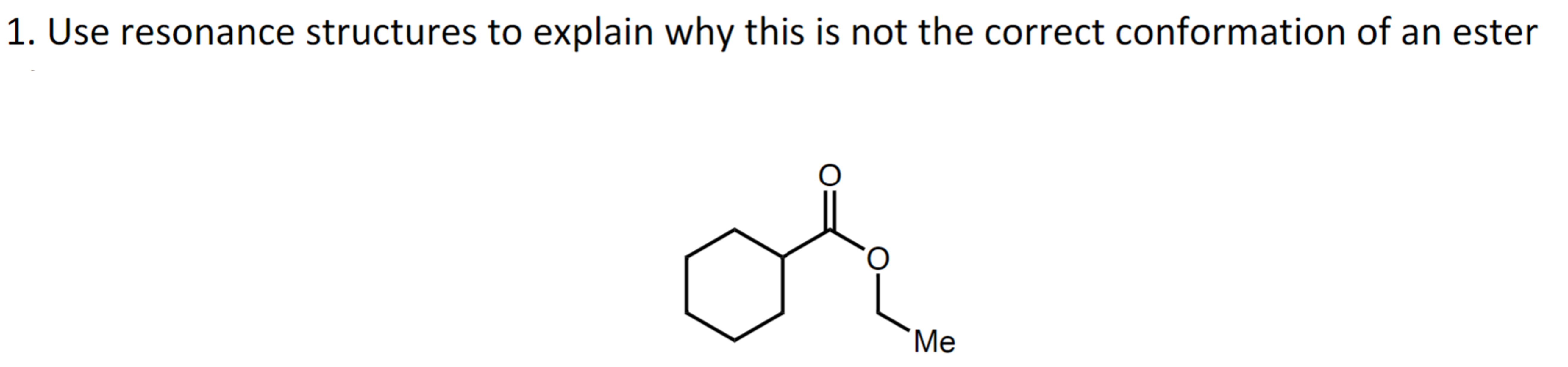 Use resonance structures to explain why this is not | Chegg.com