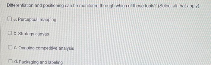 Solved differentiation and positioning can be monitored | Chegg.com