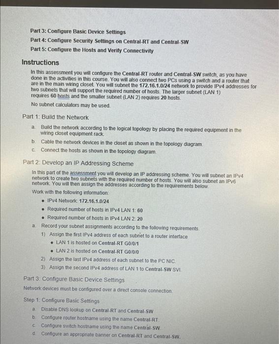 Solved Topology 5 LAN 1 LAN 2 PC-A PC-B Fa0/6 S1 Fa0/5 | Chegg.com