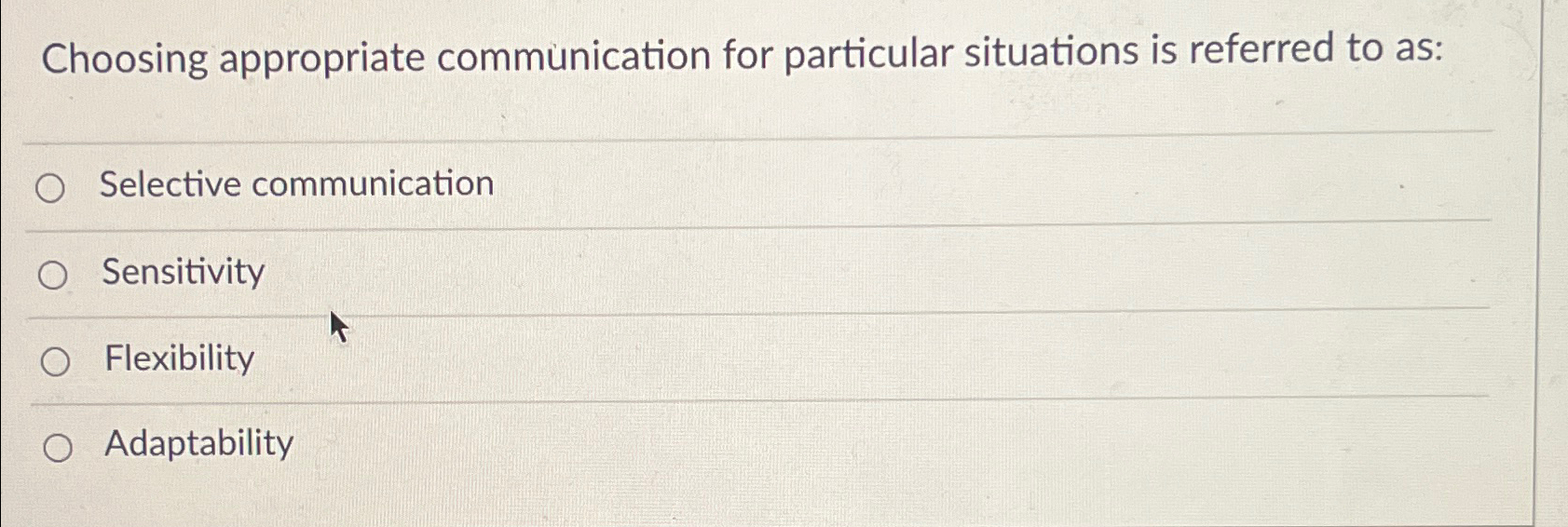 Solved Choosing appropriate communication for particular | Chegg.com