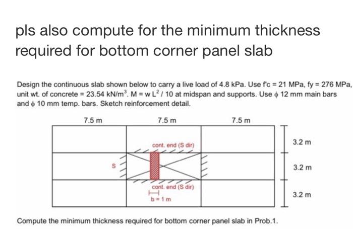 Solved pls also compute for the minimum thickness required | Chegg.com