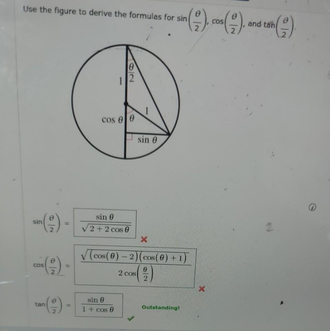 Solved Use the figure to derive the formulas for | Chegg.com