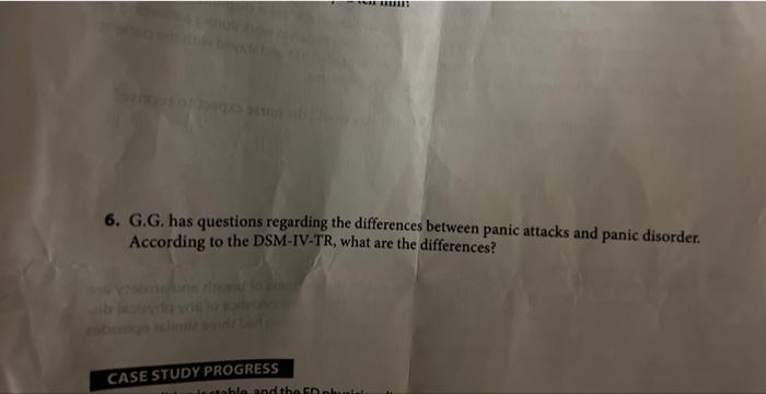 Solved CASE STUDY PROGRESS After a full medical workup, it | Chegg.com