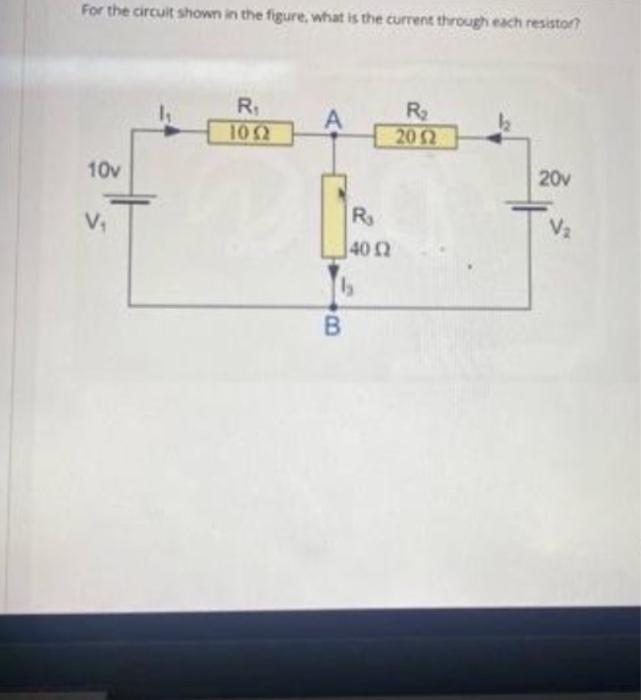 Solved For the circuit shown in the figure, what is the | Chegg.com