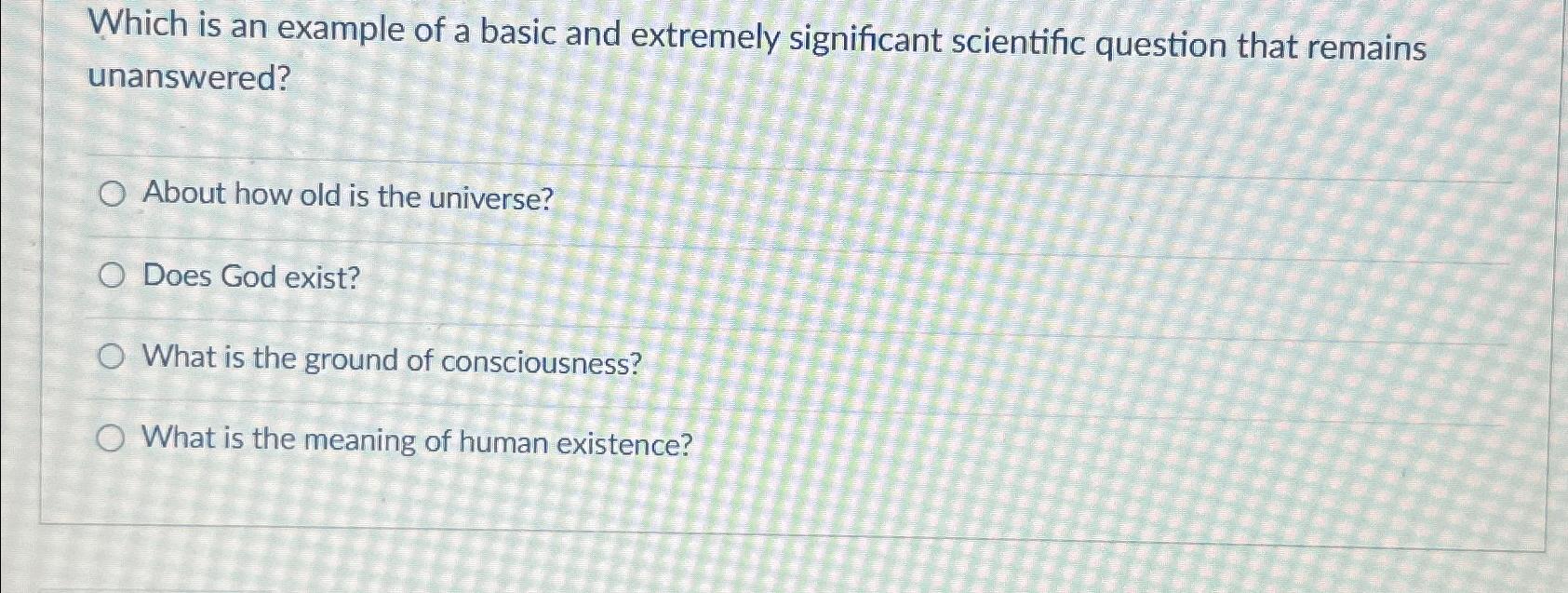 Solved Which is an example of a basic and extremely | Chegg.com