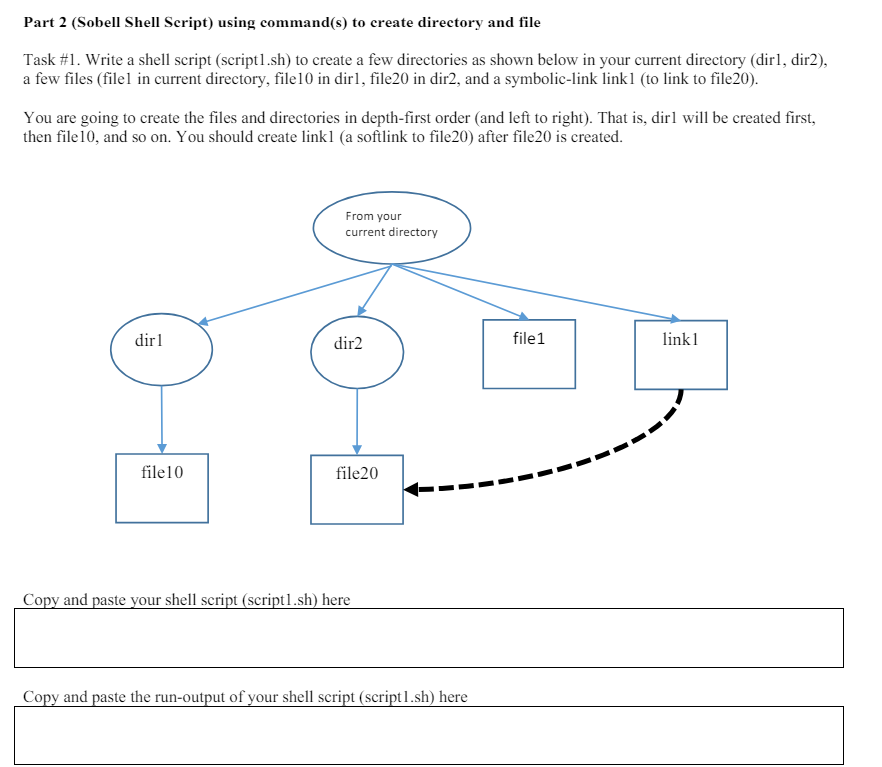 Solved Part 2 (Sobell Shell Seript) ﻿using command(s) ﻿to | Chegg.com
