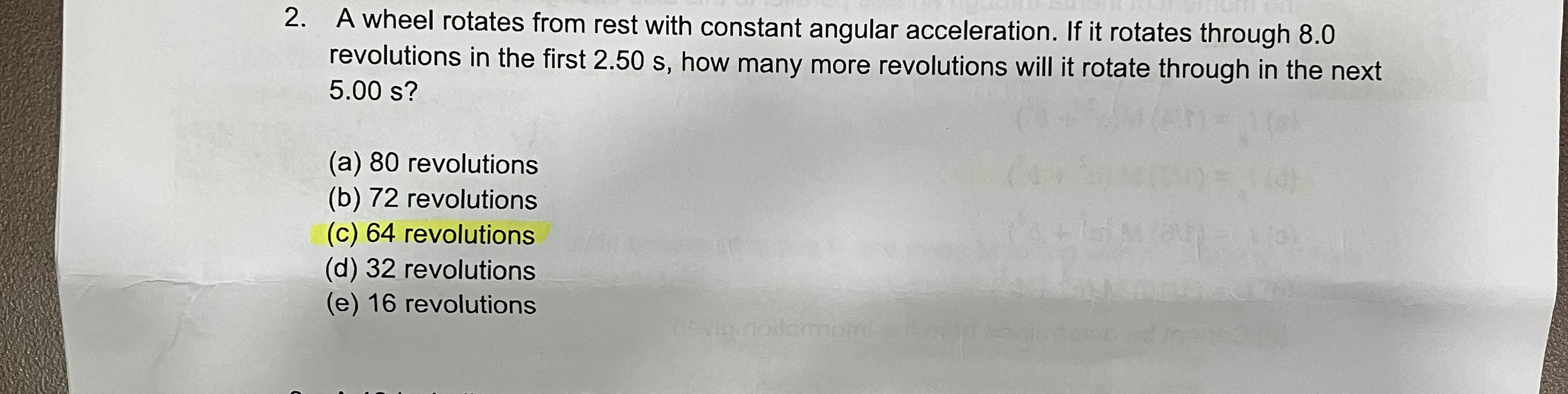 Solved A wheel rotates from rest with constant angular | Chegg.com