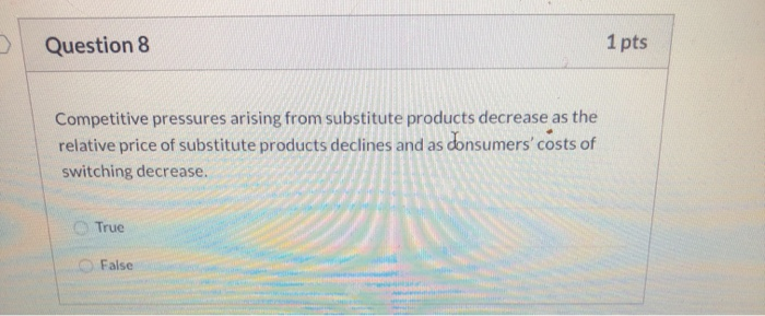 Solved Question 8 1 pts Competitive pressures arising from | Chegg.com