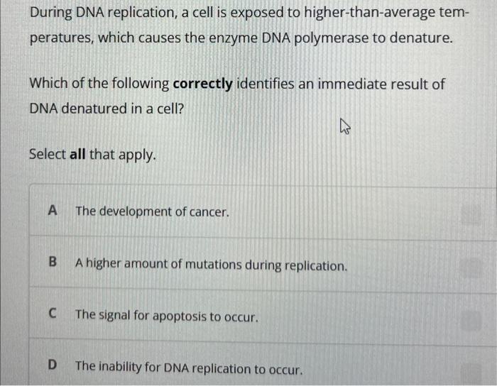 Solved During Dna Replication A Cell Is Exposed To 2821
