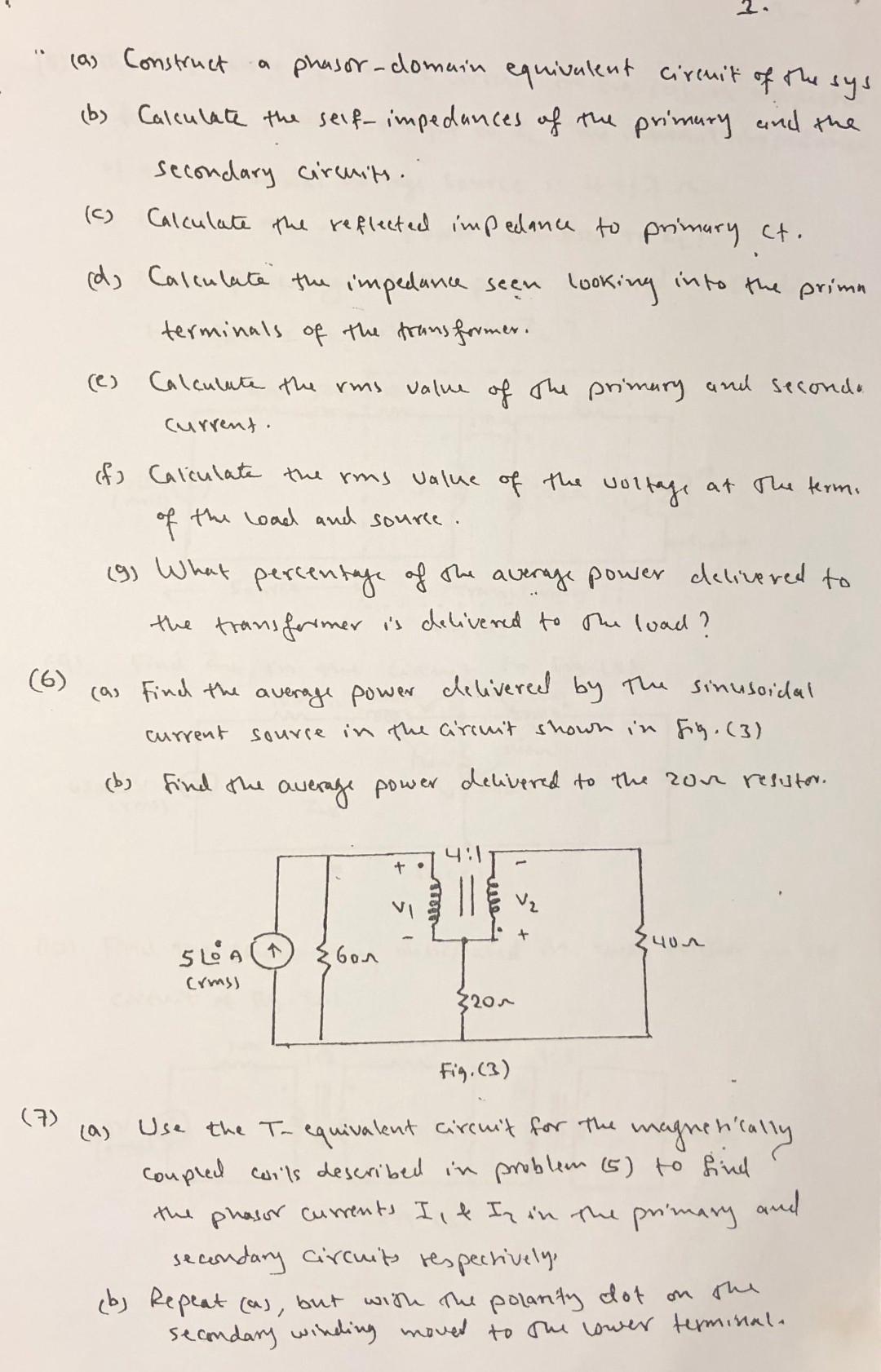 Solved (i) problems (ch. 13) Magnetically Coupkd cts. −1− | Chegg.com