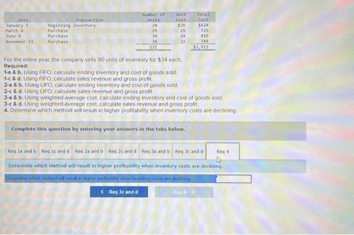 Solved Required: 1-a \& b. Using FIFO, calculate ending | Chegg.com