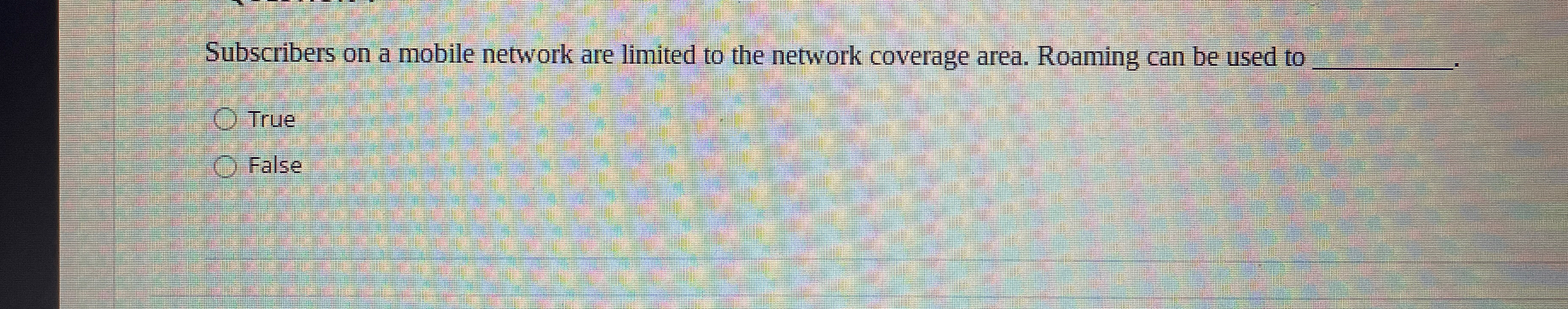 Solved Subscribers on a mobile network are limited to the | Chegg.com