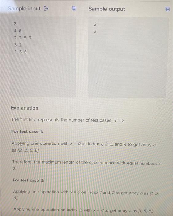 Solved Maximize equal numbers You are given the following: | Chegg.com