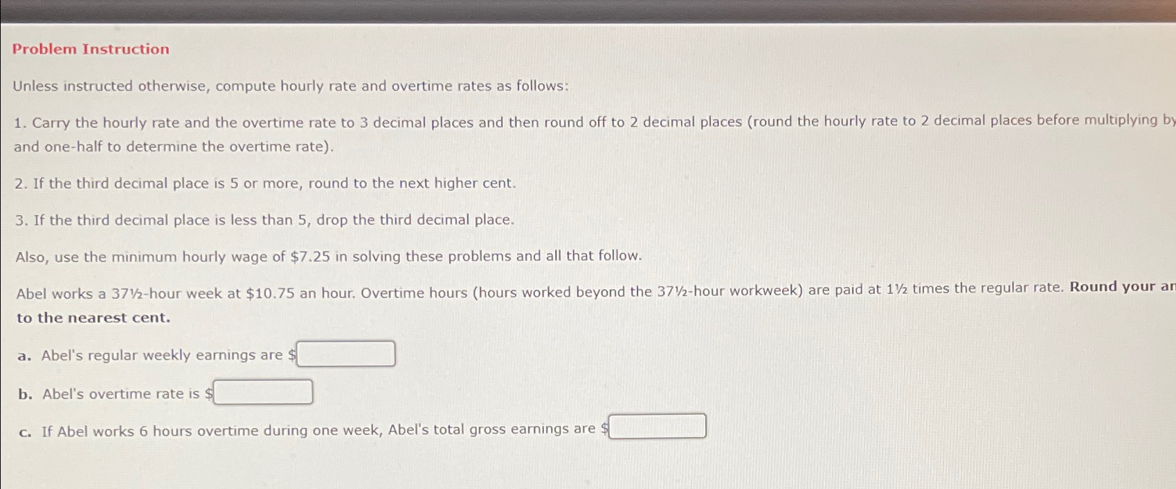 Solved Problem InstructionUnless instructed otherwise, | Chegg.com