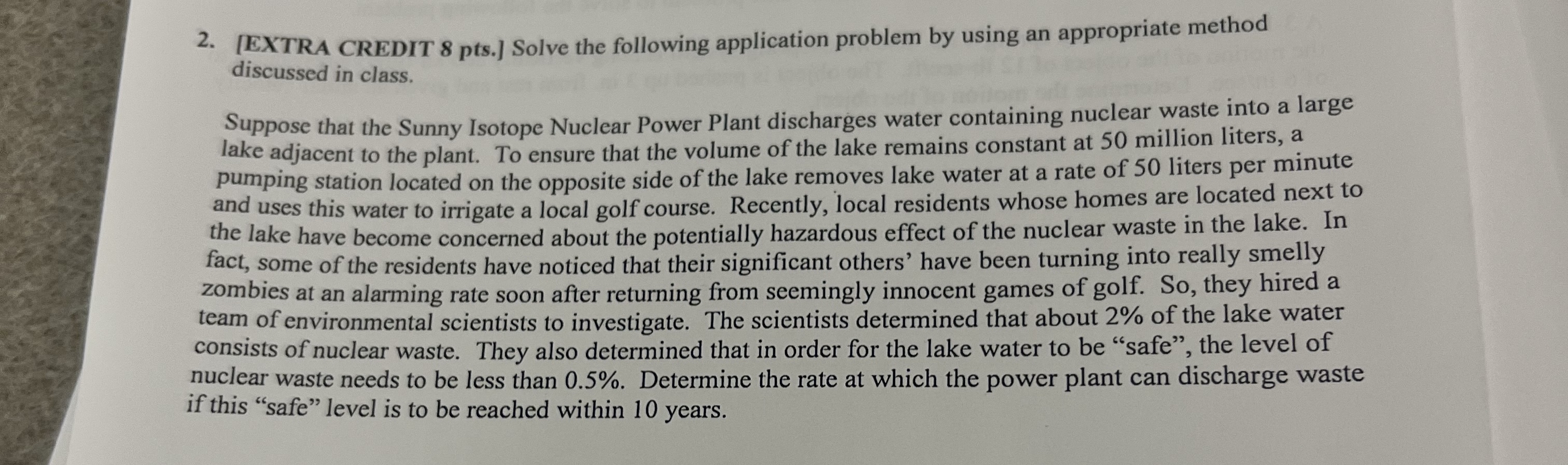 Solved [EXTRA CREDIT 8 ﻿pts.] ﻿Solve the following | Chegg.com