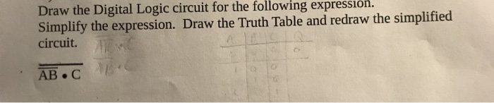 Solved Draw the digital logic circuit for the following | Chegg.com
