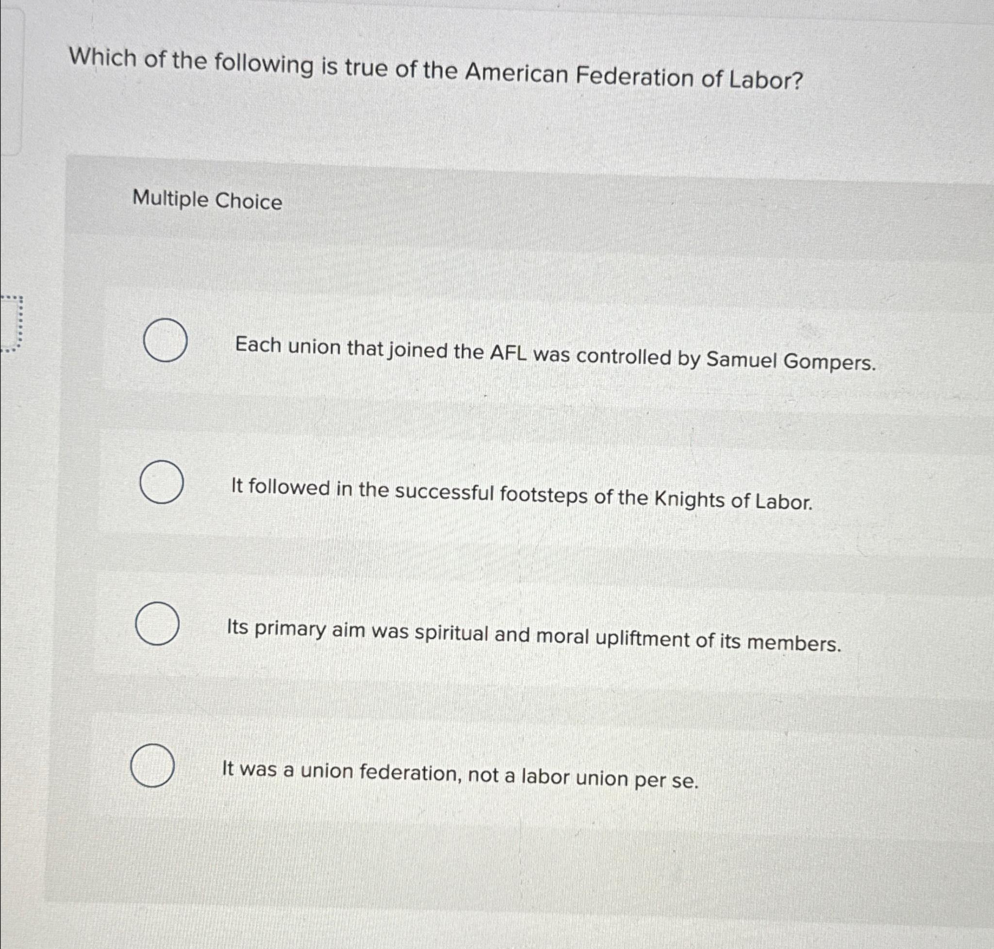 Solved Which of the following is true of the American | Chegg.com