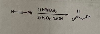 Solved 1) HB(Bu)2 HP 2) H2O2, NaOH Ph | Chegg.com