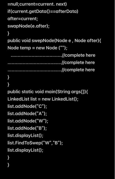 Solved 1:Complete copyNode method by following the | Chegg.com