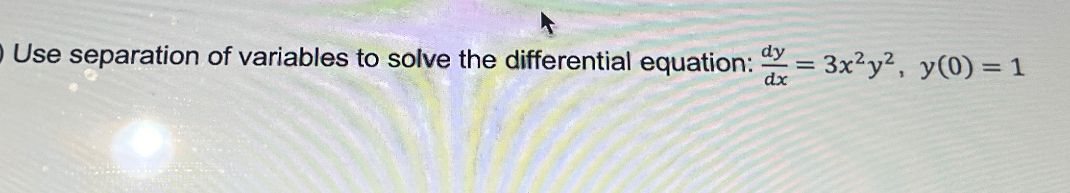 Solved Use separation of variables to solve the differential | Chegg.com
