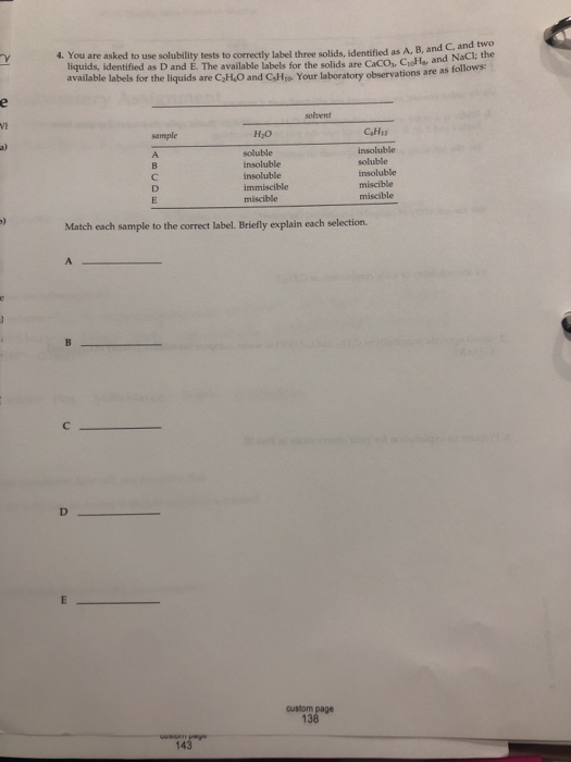 Solved in this experiment how will you recognize that the | Chegg.com