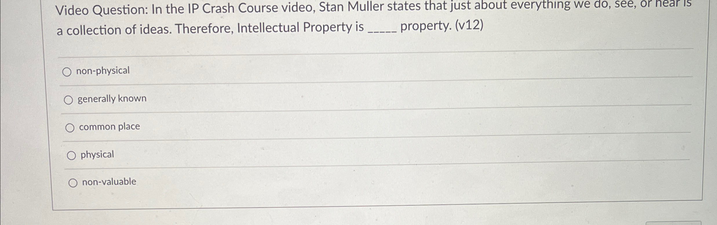 Solved Video Question: In the IP Crash Course video, Stan | Chegg.com