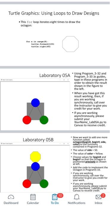 Solved Turtle Graphics: Using Loops to Draw Designs • This | Chegg.com