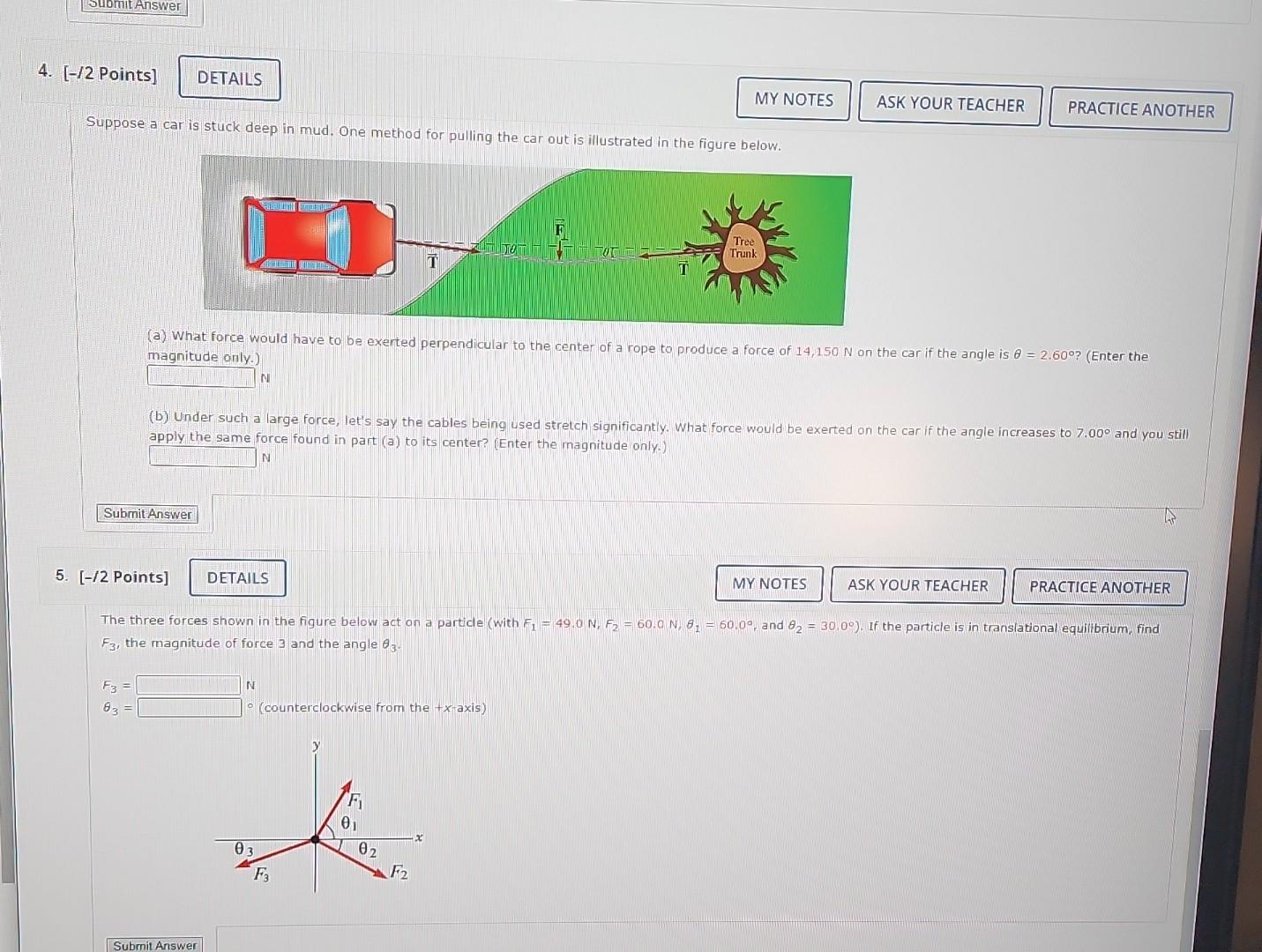 Solved Suppose a car is stuck deep in mud. One method for | Chegg.com Solved Suppose a car is stuck deep in mud. One method for | Chegg.com