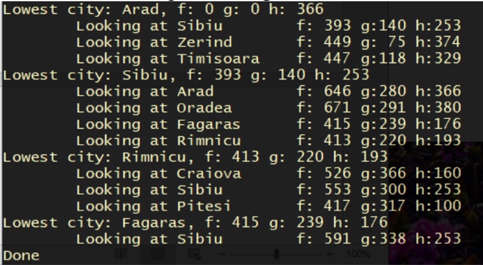 In Python Write A Program That Gets From Arad To
