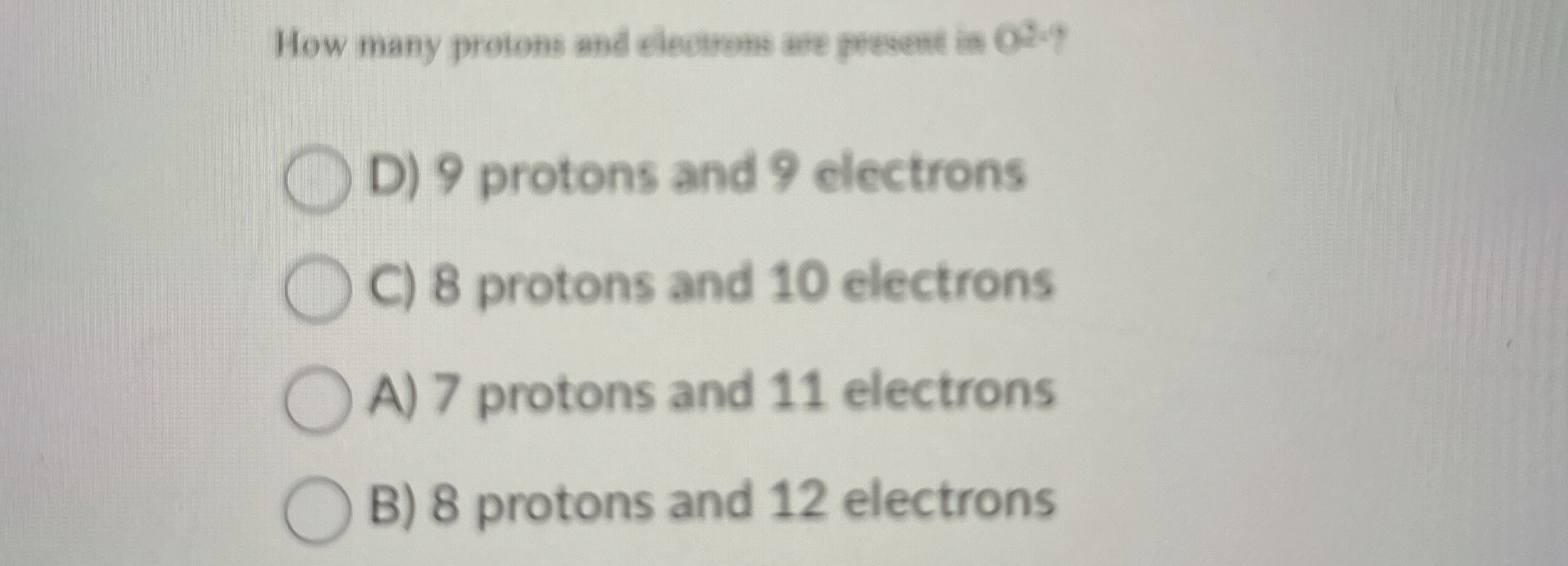 Solved How many protons and slectrons are present ia | Chegg.com