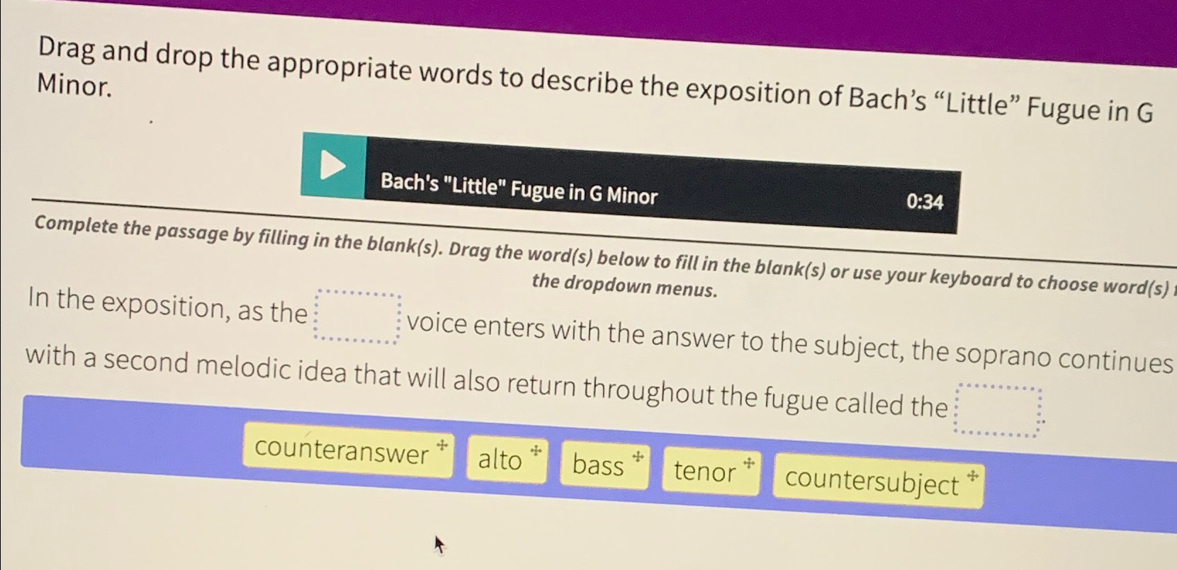 Solved Drag and drop the appropriate words to describe the | Chegg.com