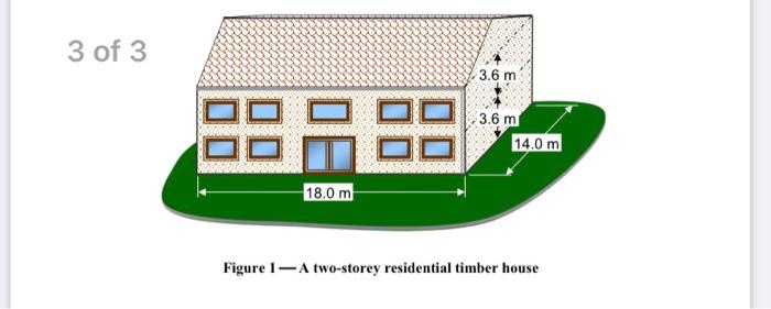 A two-storey residential timber house with a 3.6 m | Chegg.com