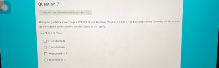 Solved Question 7 Status: Not yet answered Points possible: | Chegg.com