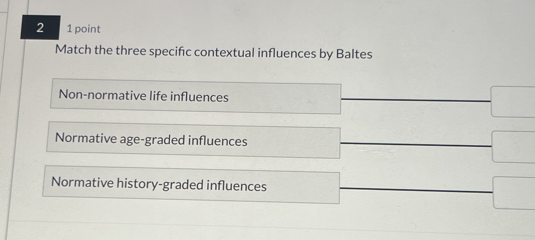 Solved 21 ﻿pointMatch the three specific contextual | Chegg.com