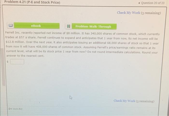 Solved Check My Work (2 remaining) eBook Hampton Industries | Chegg.com