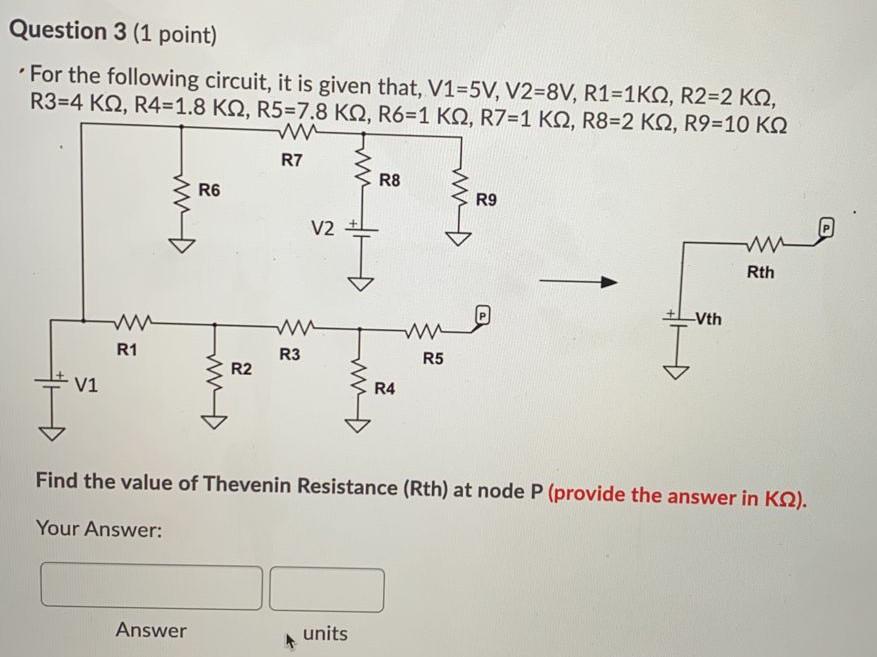 Solved It is given that V1=6V, V2=2.9V, V3=-10V, R1=3 K12, | Chegg.com