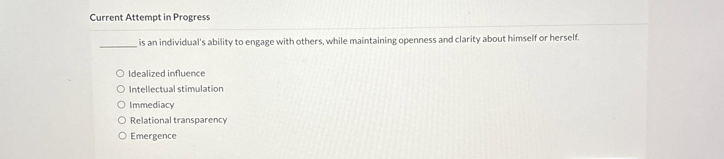 Solved Current Attempt in Progress ﻿is an individual's | Chegg.com