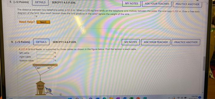 Solved The distance between two telephone poles is 53.6 m. | Chegg.com