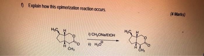 Solved 0 Explain how this epimerization reaction occurs. (4 | Chegg.com