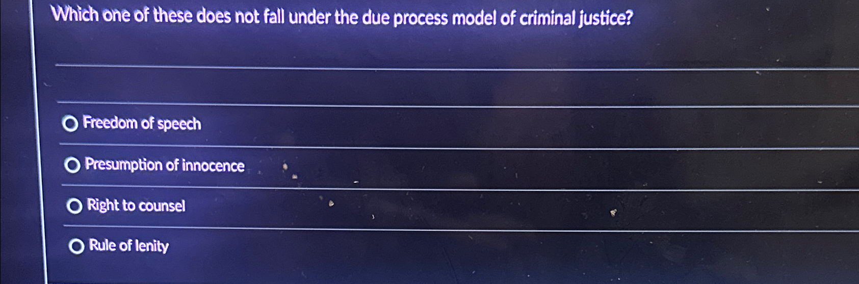 Solved Which one of these does not fall under the due | Chegg.com