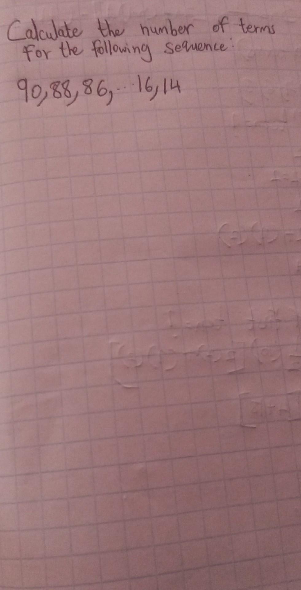 Solved Calculate The Number Of Terms For The Following