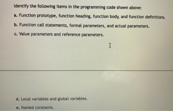 Solved 1. Trace the following program. Make sure that you | Chegg.com