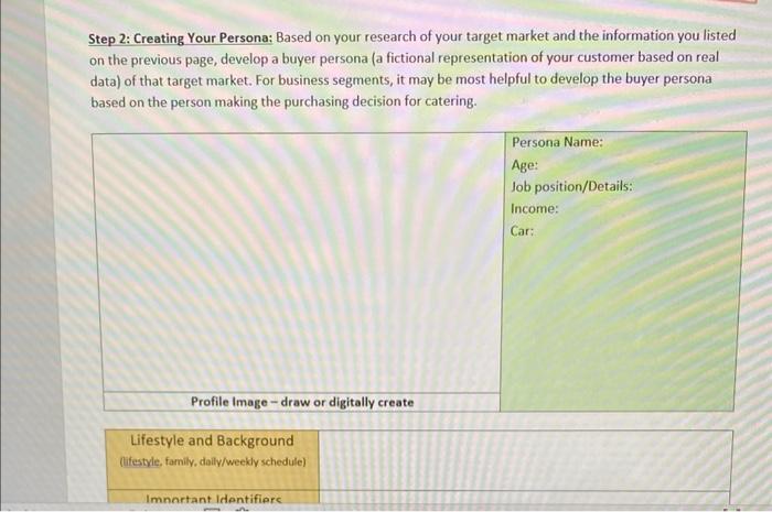 Solved Case: Auntie Anne's Part 1 (Segmentation and Target | Chegg.com