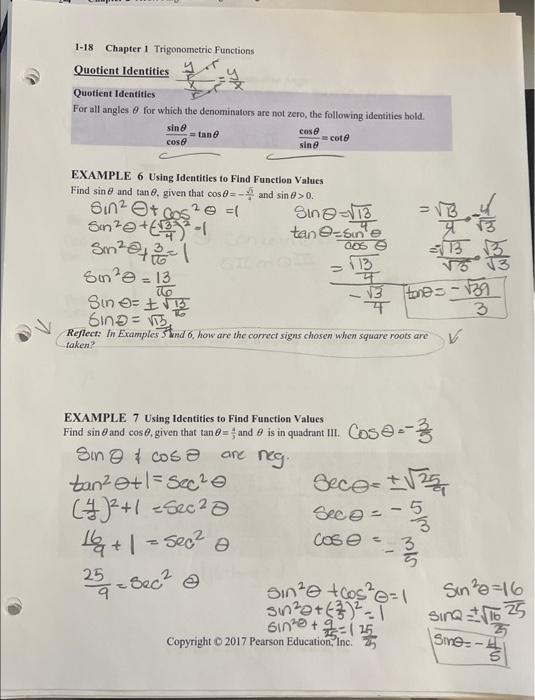 Solved For all angles θ for which the denominators are not | Chegg.com