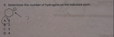 Solved Determine the number of hydrogens on the indicated | Chegg.com