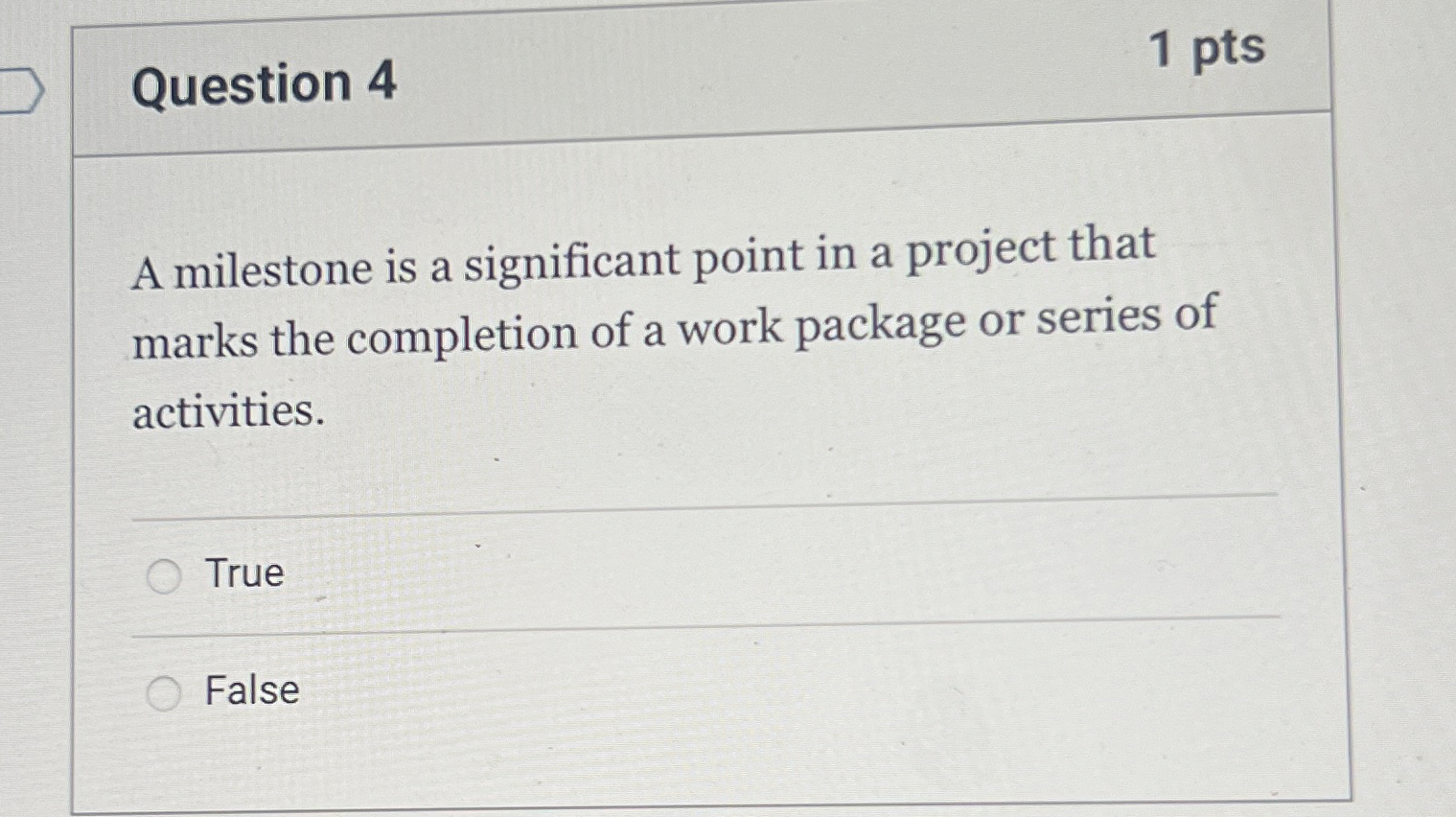 Solved Question 41 ﻿ptsA milestone is a significant point in | Chegg.com