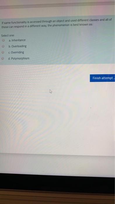 Solved If Same Functionality Is Accessed Through An Object 